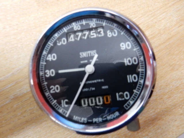 TRIUMPH 650 120MPH Chronometric Speedo Sc 5301/34 Police Tr6/T120 ...