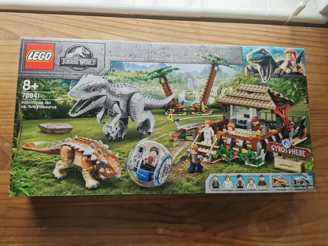 LEGO JURASSIC WORLD Indominus Rex vs. Ankylosaurus Set 75941 Dinosaur ...