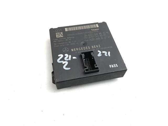 MERCEDES BENZ S Class W221 Central Gateway Control Module Unit ...