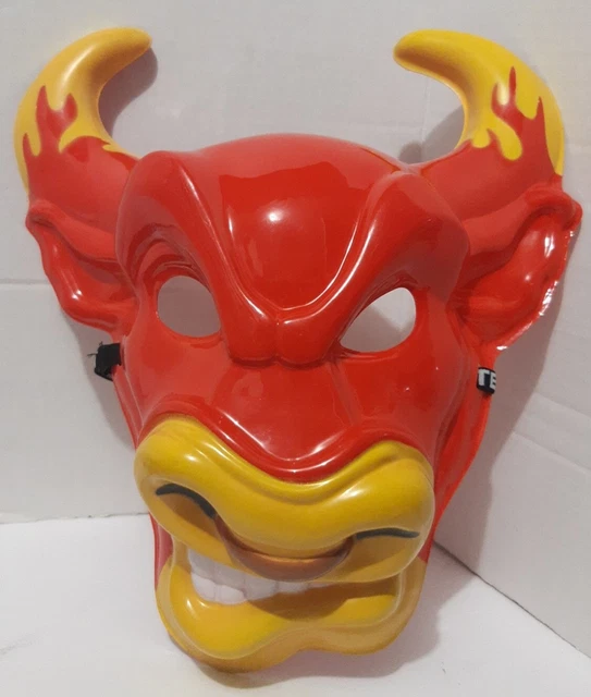 MONSTER JAM EL Toro Loco BULL FACE MASK Red Black Costume Halloween ...