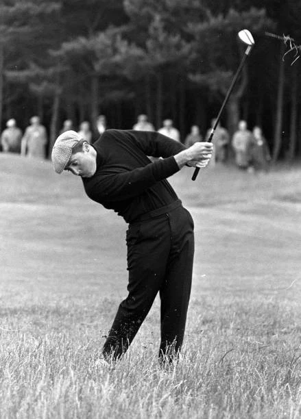 1968 SOUTH AFRICA'S Gary Player hacks out of deep rough during his- Old ...