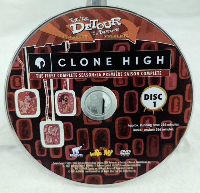 CLONE HIGH THE Complete First Season DVD Teletoon Detour $89.99 ...