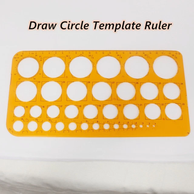 RULER FOR DRAWING Circle Draw A Circle Template Ruler Ruler Painting ...