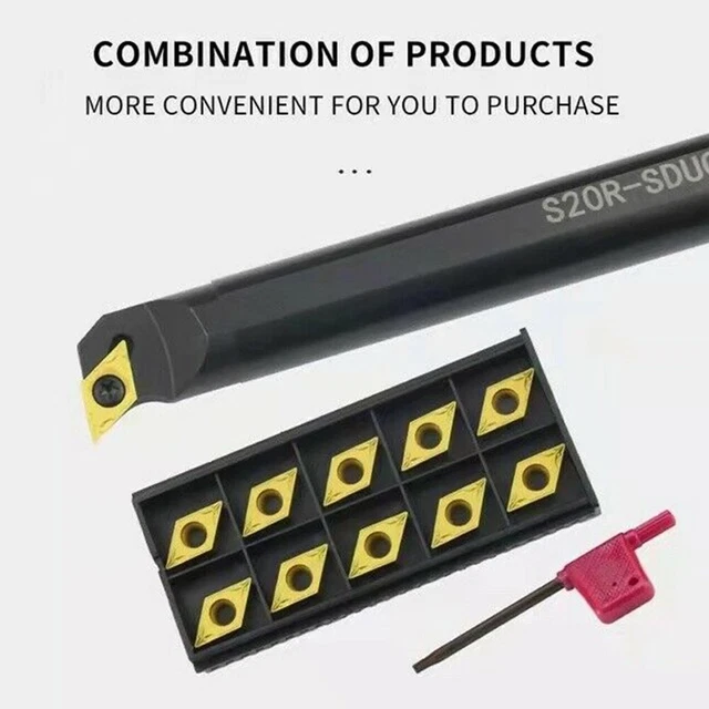 PORTE-OUTIL DE TOURNAGE haute performance 0RSDUCR11 avec insert en carbure DCMT3 EUR 47,72 ...