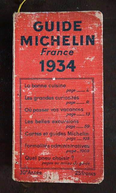 GUIDE MICHELIN ANCIEN - 1934 EUR 40,00 - PicClick IT
