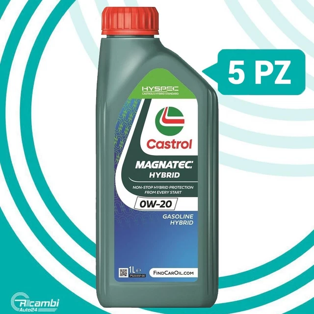 HUILE MOTEUR AUTO Castrol Hyspec Magnatec Hybrid 0W20 ILSAC GF-6 API SP ...