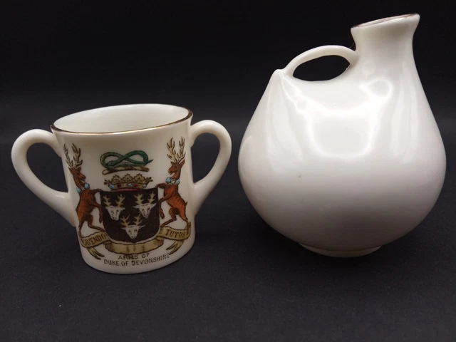 GOSS/CRESTED CHINA X3 all with BUXTON Crests inc Chester Roman Vase. £6 ...