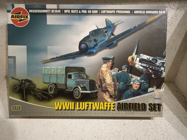 AIRFIX WWII LUFTWAFFE Airfield Set 1:72 Scale Model Kit 06902 EUR 31,75 ...