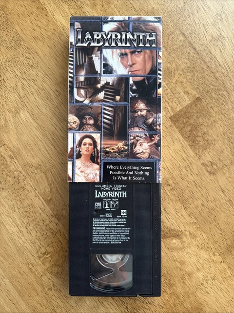 LABYRINTH (VHS) DAVID Bowie Jennifer Connelly George Lucas Jim Henson £ ...