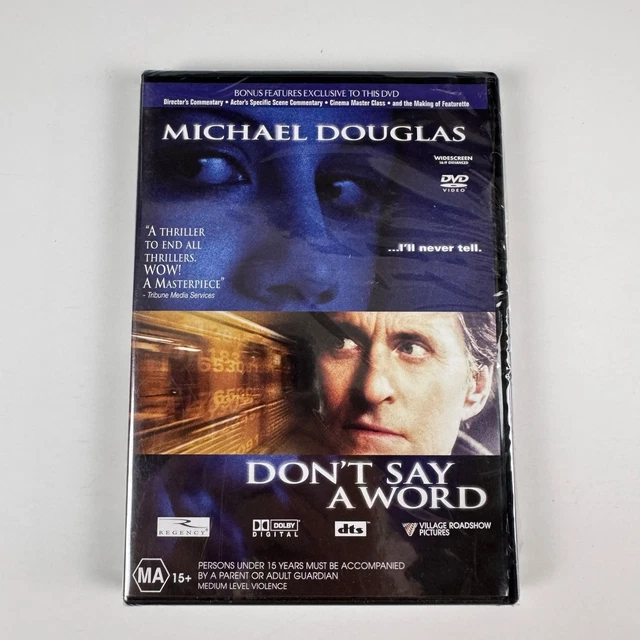 DON'T SAY A Word (DVD 2001) Michael Douglas Brittany Murphy Region 4 ...
