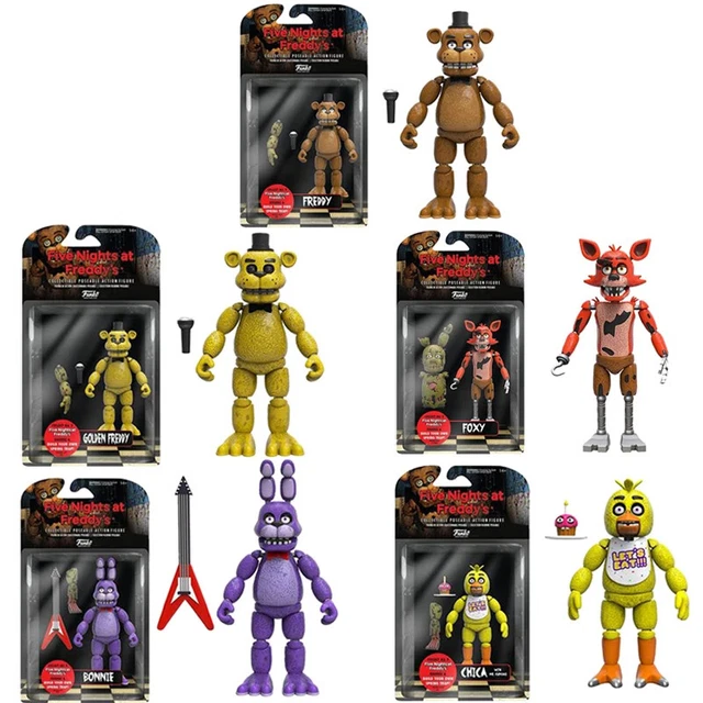 FIVE NIGHTS AT Freddy's Action Figure FNAF Chica Bonnie Foxy Bear 6 ...