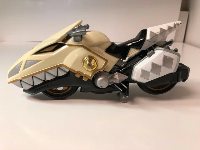MMPR POWER RANGERS Dino Thunder White Raptor Motorcycle Bike Bandai 9 ...