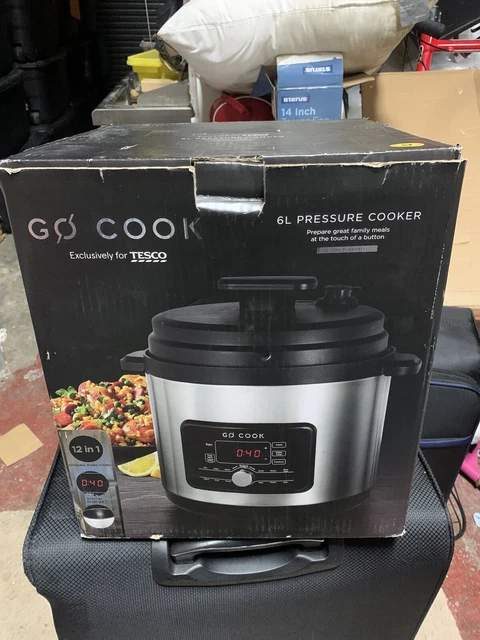 TESCO GO COOK 6L 12-in-1 Pressure Cooker £50.00 - PicClick UK