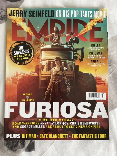 EMPIRE MAGAZINE MAY 2024 Furiosa Mad Max Ripley Civil War Abigail Hit ...