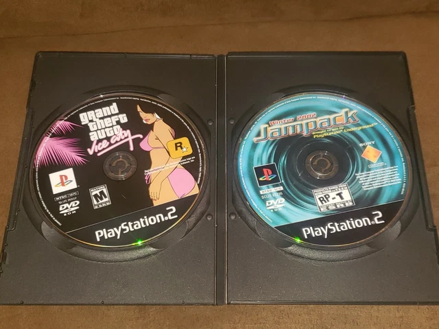 PS2 GRAND THEFT Auto Vice City And Winter 2002 Jampack - Disc Only ...