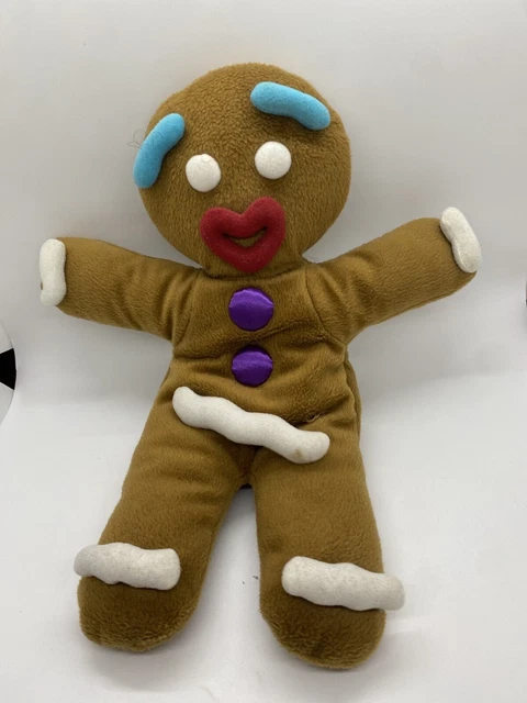 SHREK GINGERBREAD MAN Gingy Hand Puppet Plush Soft Toy Shrek the ...
