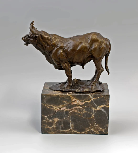 9937146-DS BRONZE SCULPTURE Taureau Vache 19x8x22cm EUR 251,09 - PicClick FR