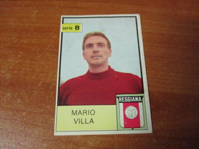 FIGURINA CALCIATORI MIRA 1965-66 MARIO VILLA - REGGIANA Recuperata orig ...