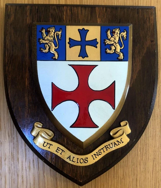 VINTAGE DURHAM UNIVERSITY College Venerable Bede School Crest Shield ...
