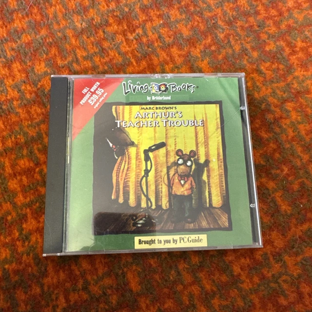 RARE VINTAGE LIVING Books Arthurs Teacher Trouble 1993 Cd Rom With Case ...
