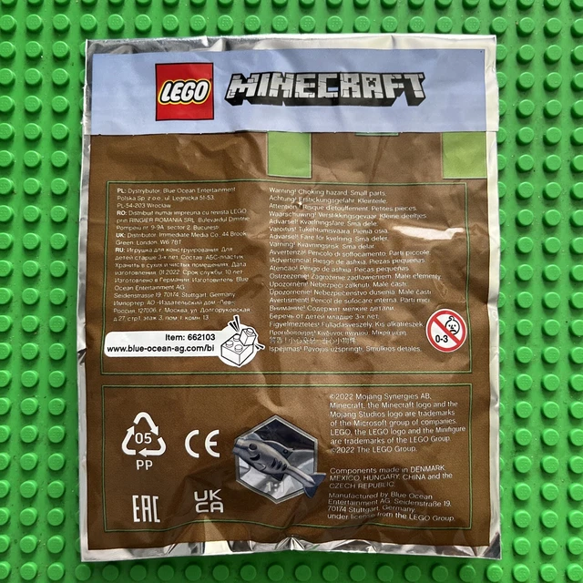 LEGO MINECRAFT ALEX with Ocelot and Sheep Minifigure Polybag £5.49 ...