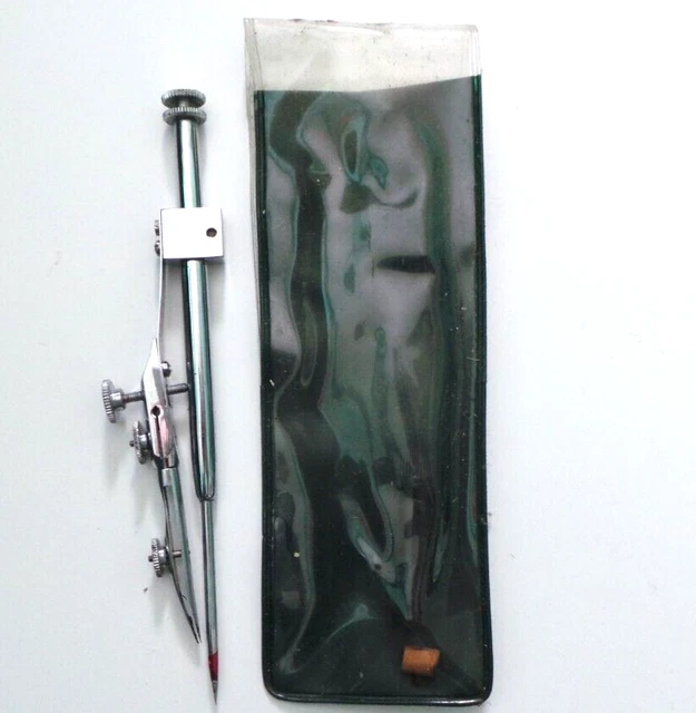 TECHNICAL DRAWING INSTRUMENT 1960's Dip ink Drop Bow Compass for Small ...