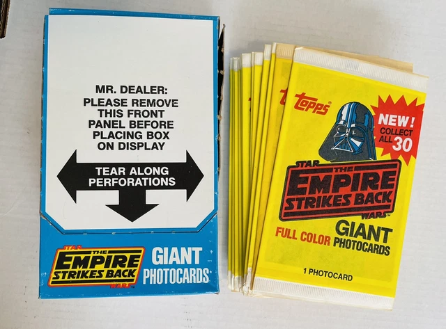 STAR WARS EMPIRE Strikes Back 5x7 movie photo cards 36 Packs box 1981 ...