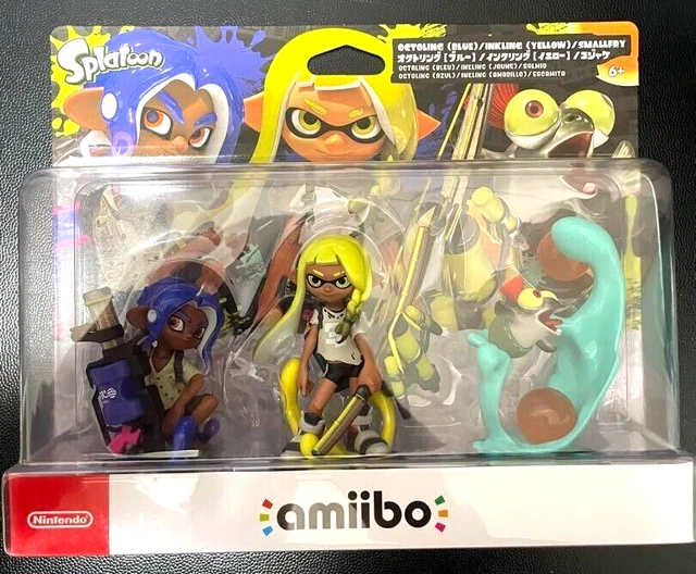 NINTENDO AMIIBO SPLATOON 3 Triple set Octoling Blue Inkling Yellow ...