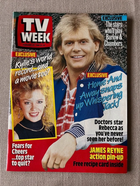 VINTAGE TELEVISION - "Australian TV Week" Feb 1988 John Farnham James ...