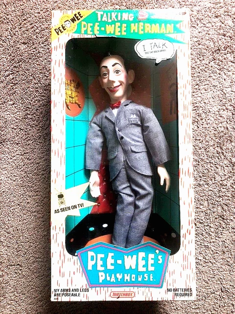 VINTAGE 1987 PEE-WEE Herman Talking Pull String Doll 18” New In Box ...