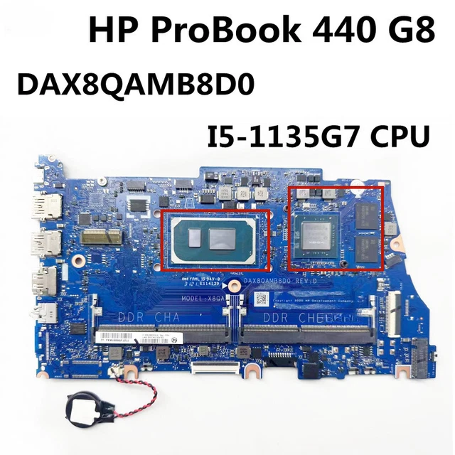 FOR HP PROBOOK 450 G8 LAPTOP MOTHERBOARD i5-1135G7 2.4GHZ M21702-601 £ ...