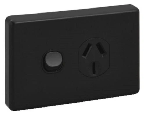 CLIPSAL C2000 SINGLE SWITCHED SOCKET 1-Pole 20A 250V 3-Pin, Horizontal ...