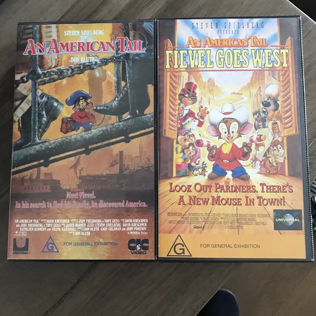 AN AMERICAN TALE & Fievel Goes West VHS Bundle X 2 $10.00 - PicClick AU