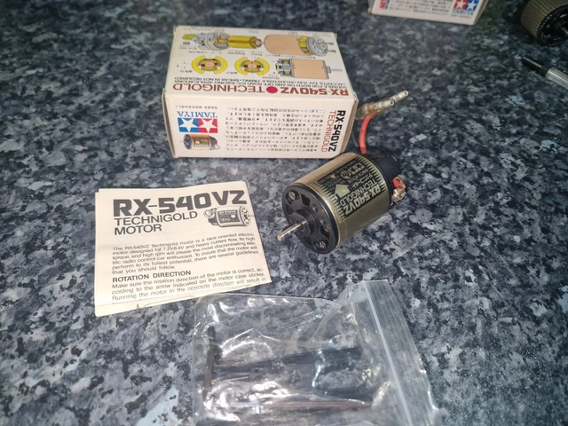 TAMIYA RS 540 VZ Technigold Motor In Box with Tools RC RS540 VZ Vintage ...