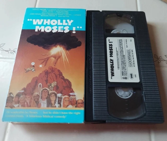 VHS WHOLLY MOSES! RARE Goodtimes 80s film Richard Pryor Dudley Moore ...