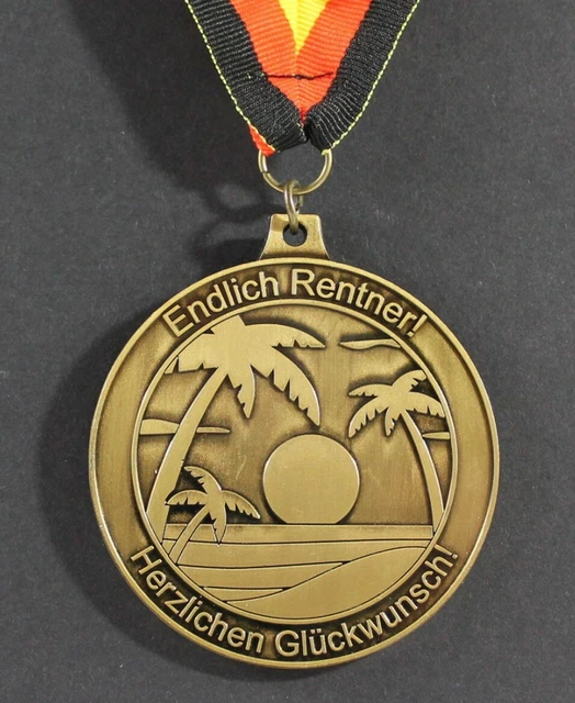 ORDEN RENTNER RUHESTAND Rente Abschied Geschenk Auszeichnung Medaille ...