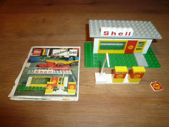 LEGO 648 70ER Shell Tankstelle 70s Service Station Set von 1971 ...