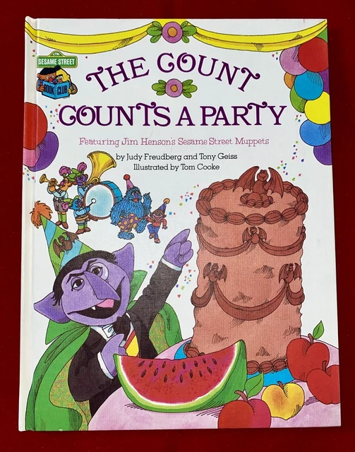 SESAME STREET THE Count Counts Party Hardcover Book Golden Press 1980 £ ...
