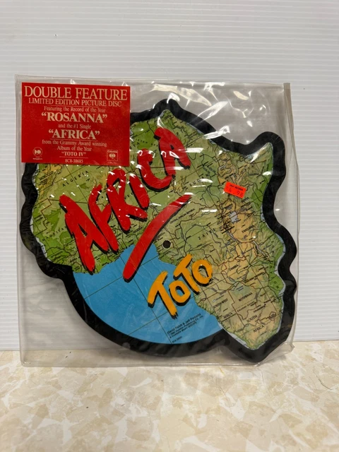 TOTO AFRICA / Rosanna Picture Disc Shaped 7" 1982 8C8-38685 Columbia ...
