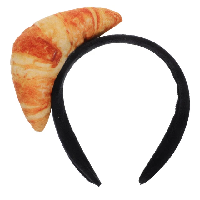 SIMULATION FOOD HEADDRESS Adult Bread Costume Croissant Headband £6.75 ...