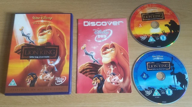 THE LION KING ( Disney DVD ) 2-Disc Special Edition / Region 2 UK £0.99 ...
