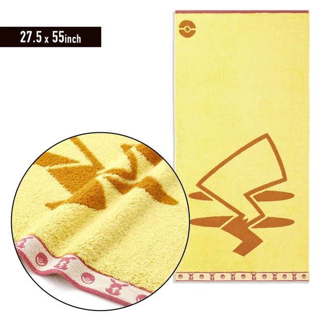 POCKET MONSTERS POKÉMON Feelings Pikachu Large Bath Towel 70x140cm ...