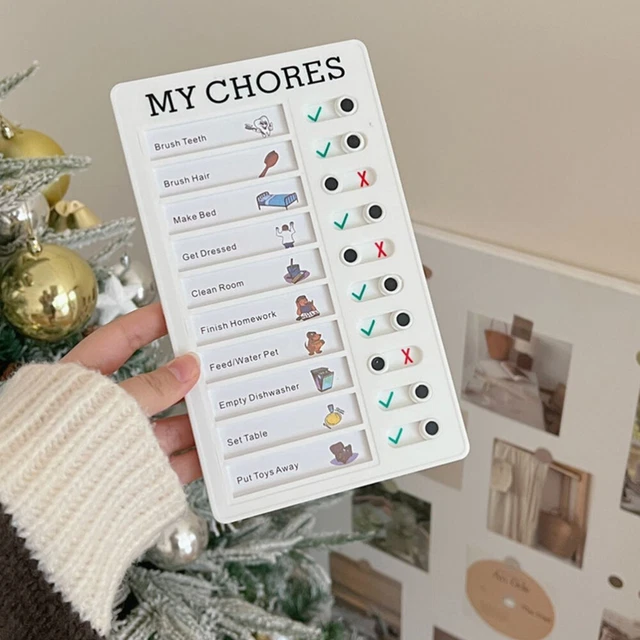 SELF-DISCIPLINE CHECKER REMINDER Board List Chore Daily Planner ...