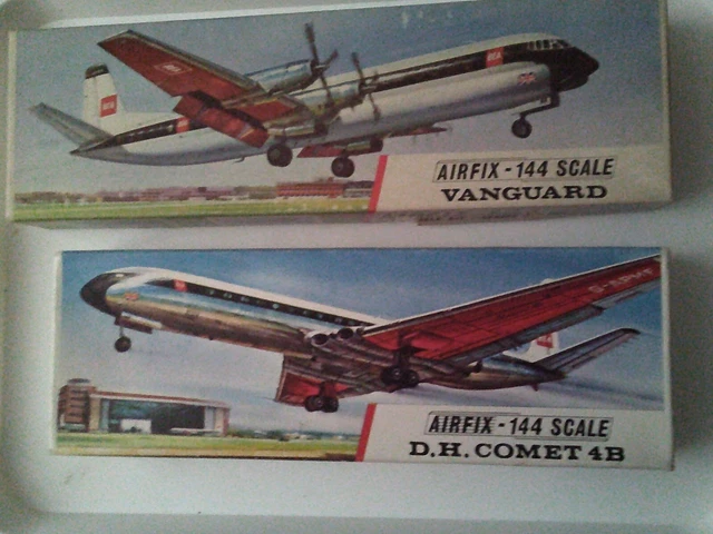 AIRFIX 1/144 BEA Vickers Vanguard and DeH Comet Red Stripe Boxes Sold as a pair £19.00 - PicClick UK