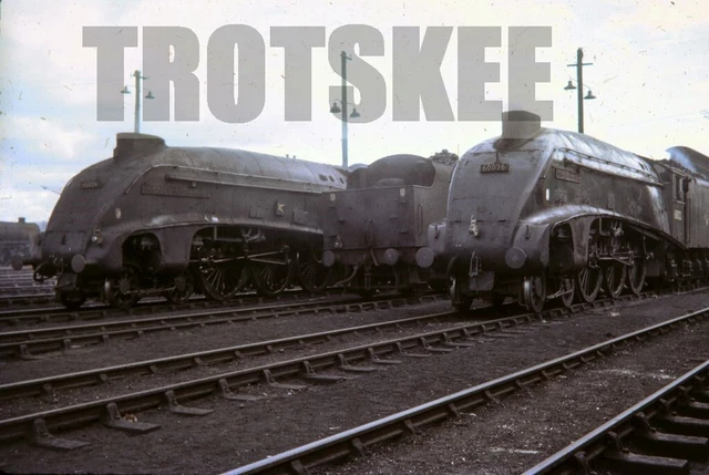 35MM SLIDE BR British Railways Steam Loco 60009 & 60026 Class A4 Perth ...