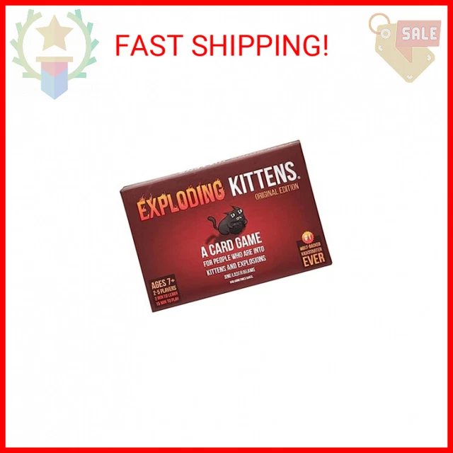 EXPLODING KITTENS ORIGINAL Edition - Hilarious Games for Family Game ...