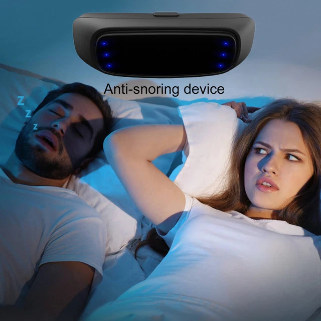 ELECTRIC ANTI-SNORE DEVICE Ergonomic Sleeping Aid Men Women Stop ...