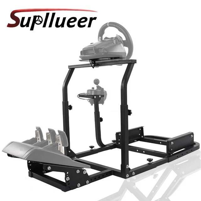 SUPLLUEER RACING SIMULATOR Cockpit Stand Adjustable fit Logitech G923 ...