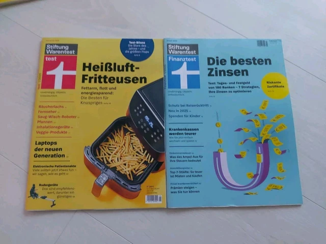 1X STIFTUNG WARENTEST+1X Finanztest jeweils Ausgabe Januar 2025 ...
