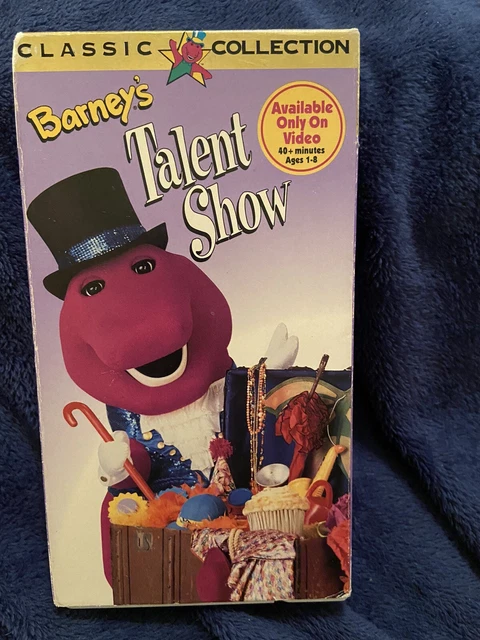 BARNEY - BARNEY'S Talent Show VHS WHITE TAPE CLASSIC COLLECTION Tested ...
